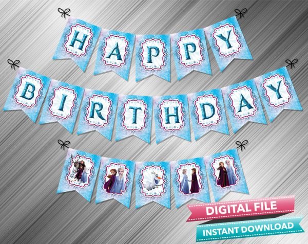 Frozen 2 Birthday Banner