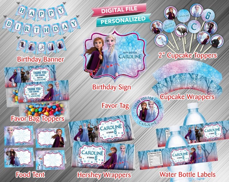 Frozen 2 - Birthday Invitation and Printable Party Decoration Digital ...