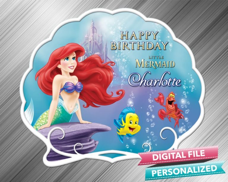 The Little Mermaid Birthday Sign