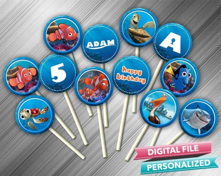 Finding Nemo Cupcake Toppers