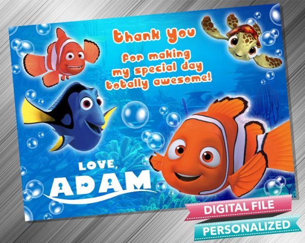 Finding Nemo Thank you Card