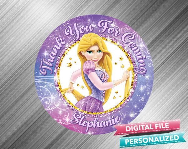 Princess Rapunzel Favor Tag